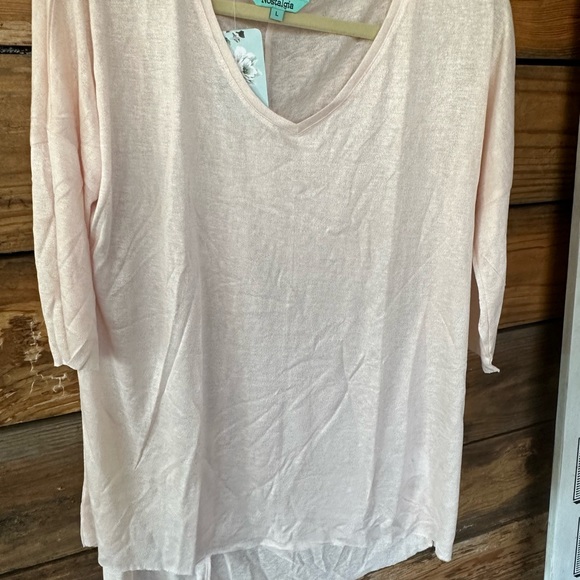 Nostalgia | Sweaters | Nostalgia Shell Pink Sweater | Poshmark